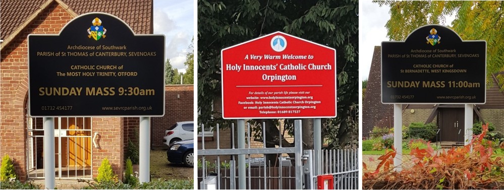 Post Mounted Church Signs - Signs for Churches