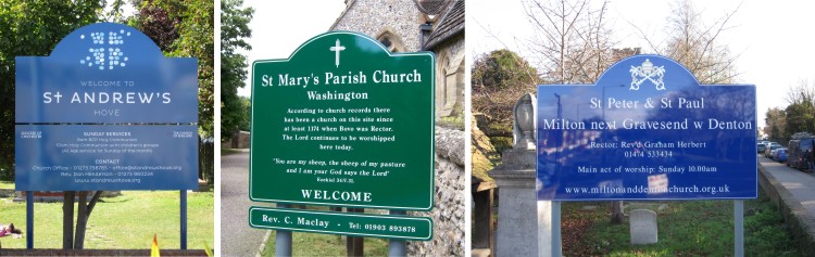 Post Mounted Church Signs - Signs for Churches