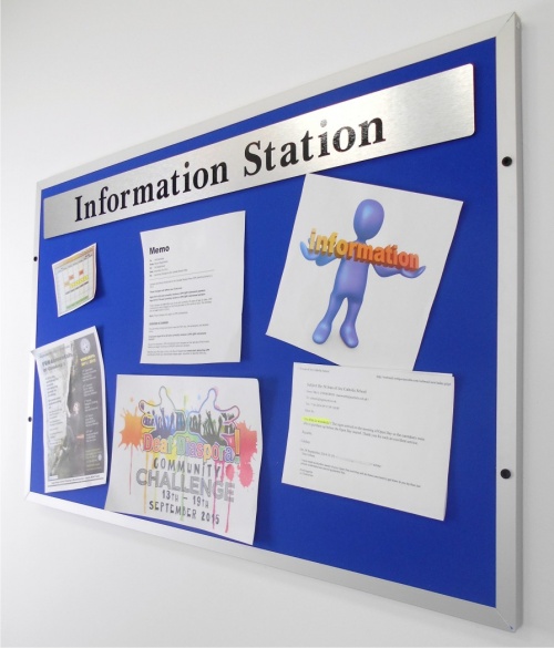 Flat Frame Branded Notice Board - Signs for Churches