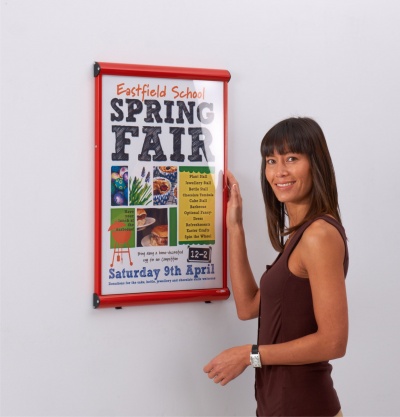 Shield Coloured Poster Holder - Signs for Churches