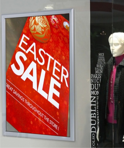 Snap Frame Window Poster Holder - Signs for Churches