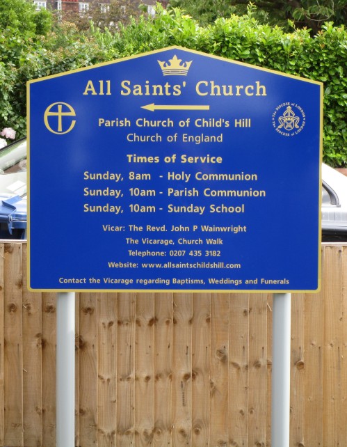 Post Mounted Church Signs - Signs for Churches