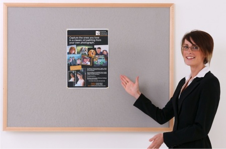 Hardwood Framed Sundeala Noticeboards - Signs for Churches