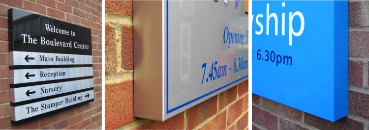 Wall Mounted Box Tray Church Signs - Signs for Churches